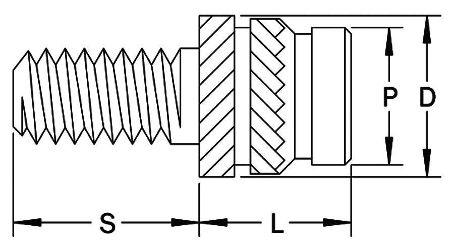 SHZS Straight Hole Studded Inserts | PENCOM
