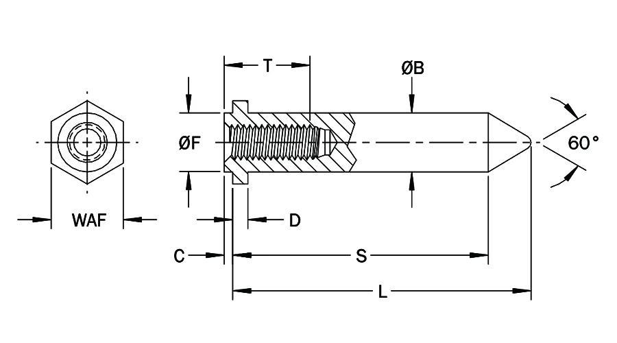 GF Female Thread Guide Pins | PENCOM