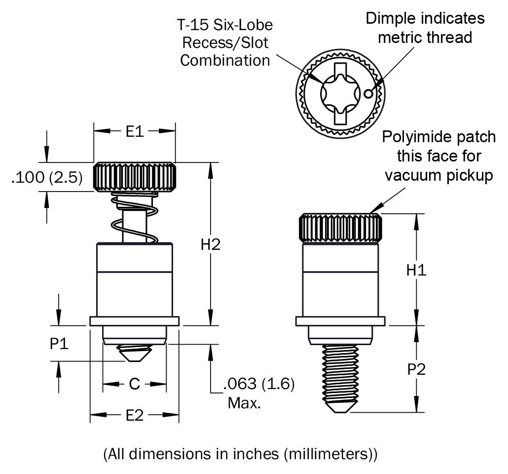 CMU Surface-Mount Captive Screws | PENCOM