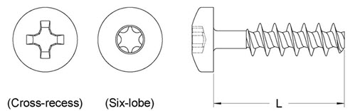 Pan Head Thread Forming Screws - Type PF | PENCOM