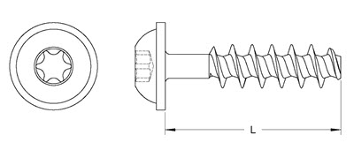 Round Washer Head Thread Forming Screws - Type PF | PENCOM